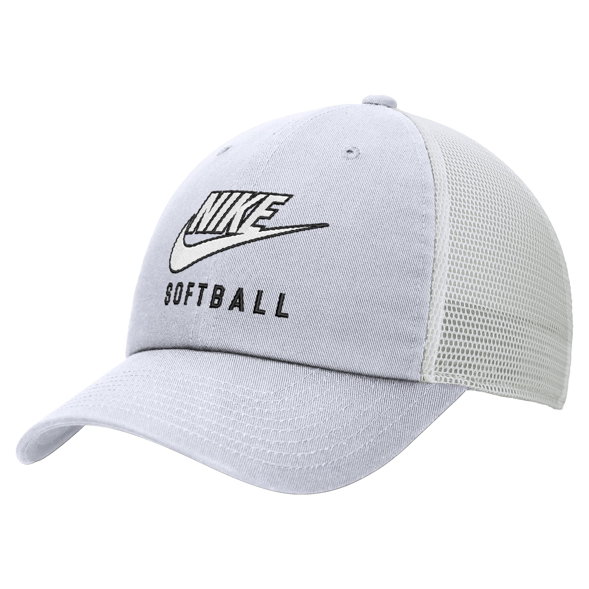 Nike Club Unstructured Softball Swoosh Trucker Cap in Metallic | Lyst
