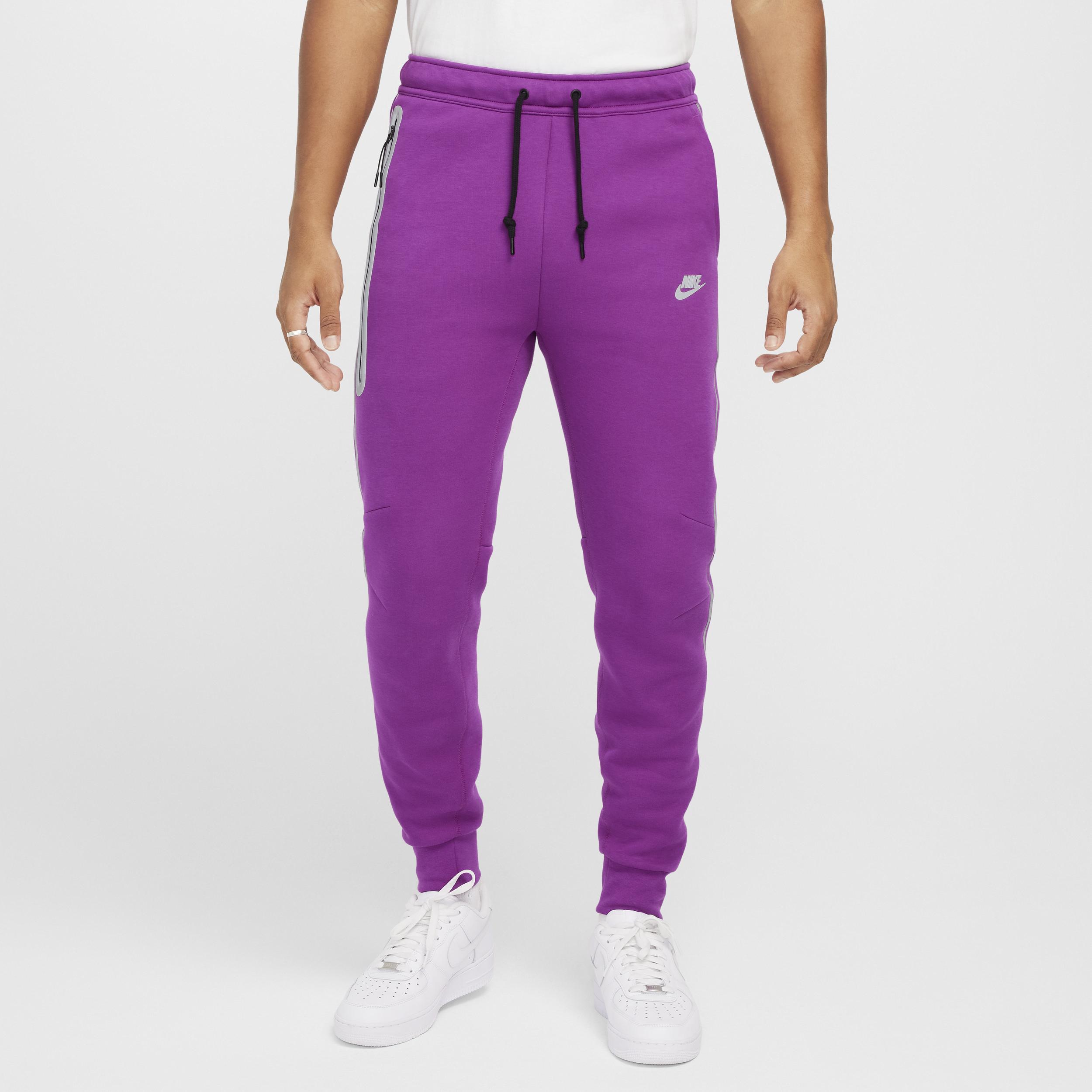 Nike Tech Reflective Details Fleece Jogger Pants in Purple for Men | Lyst