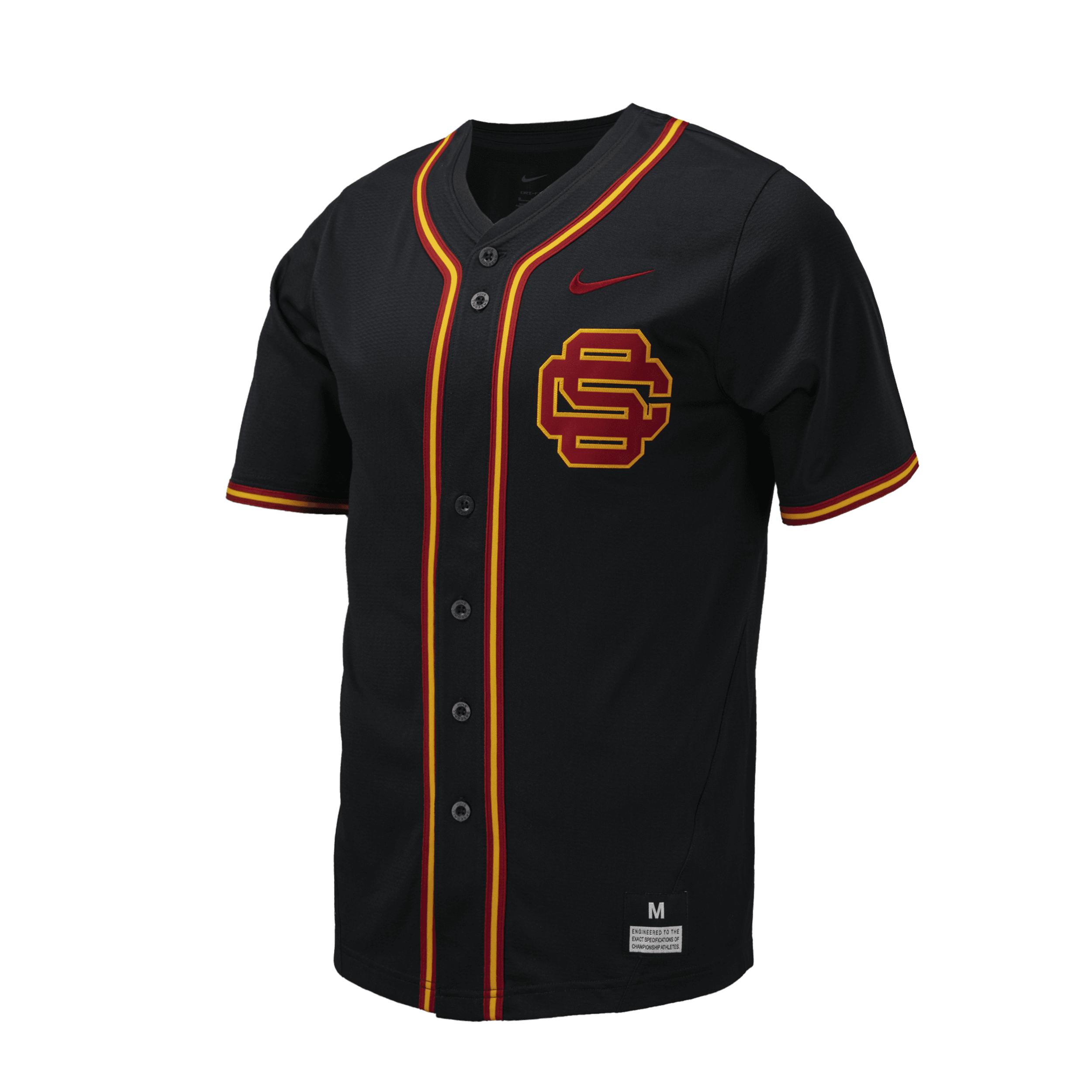 Nike Usc College Replica Baseball Jersey in Black for Men | Lyst