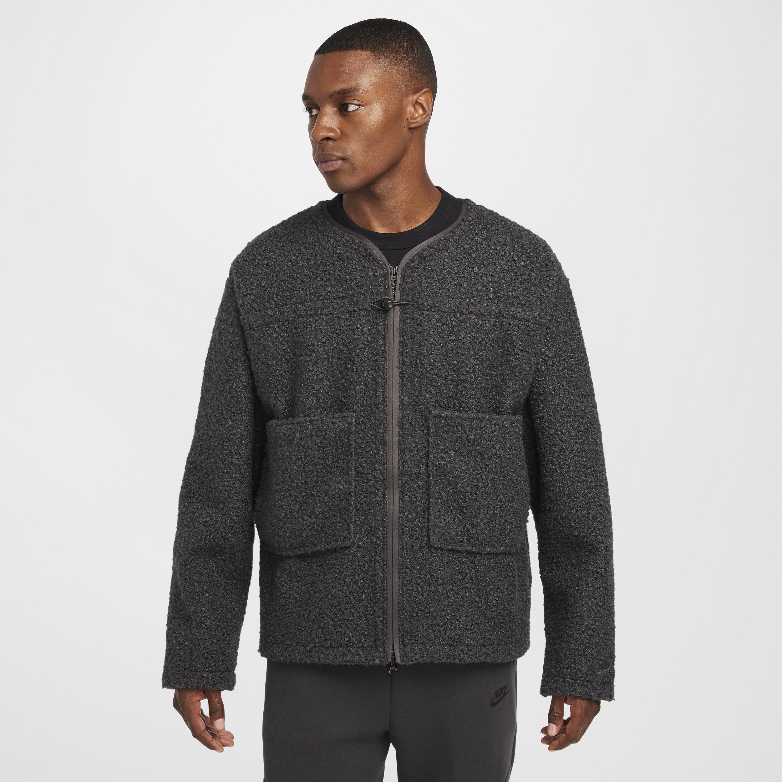 Nike Tech High-Pile Fleece Jacket in Gray for Men | Lyst