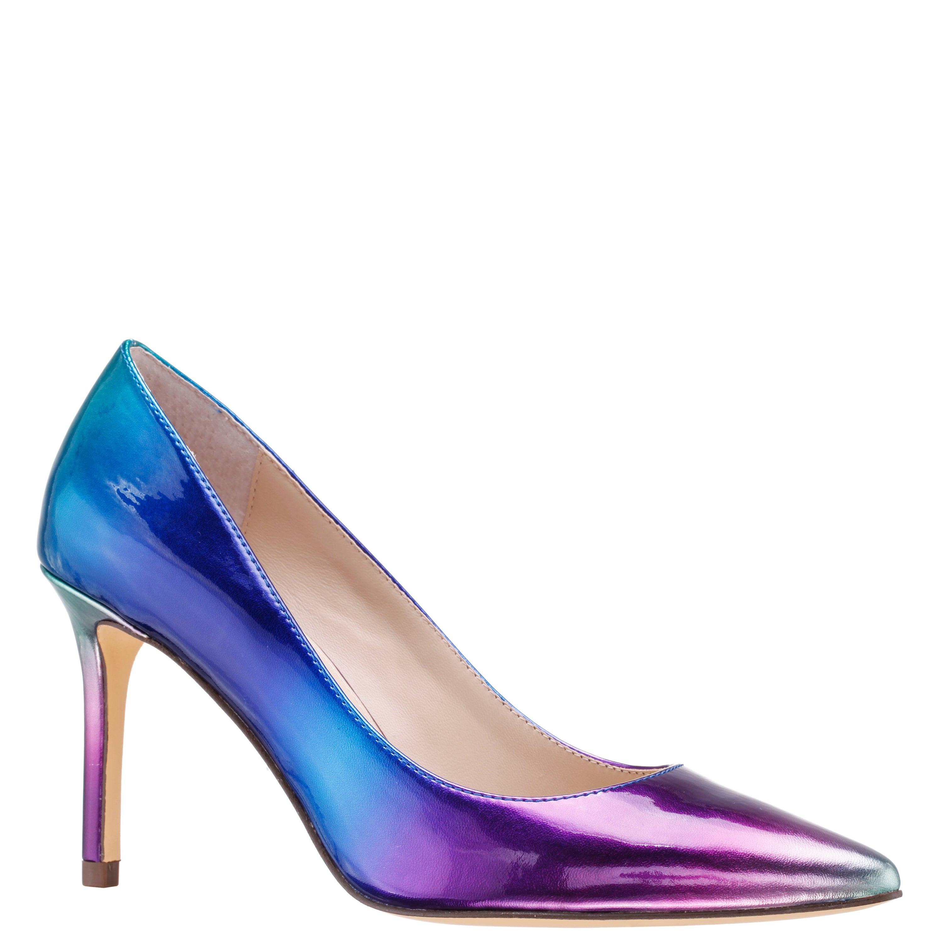 Nina Nina85-electric Blue Ombre Patent Leatherette High-heel Classic ...