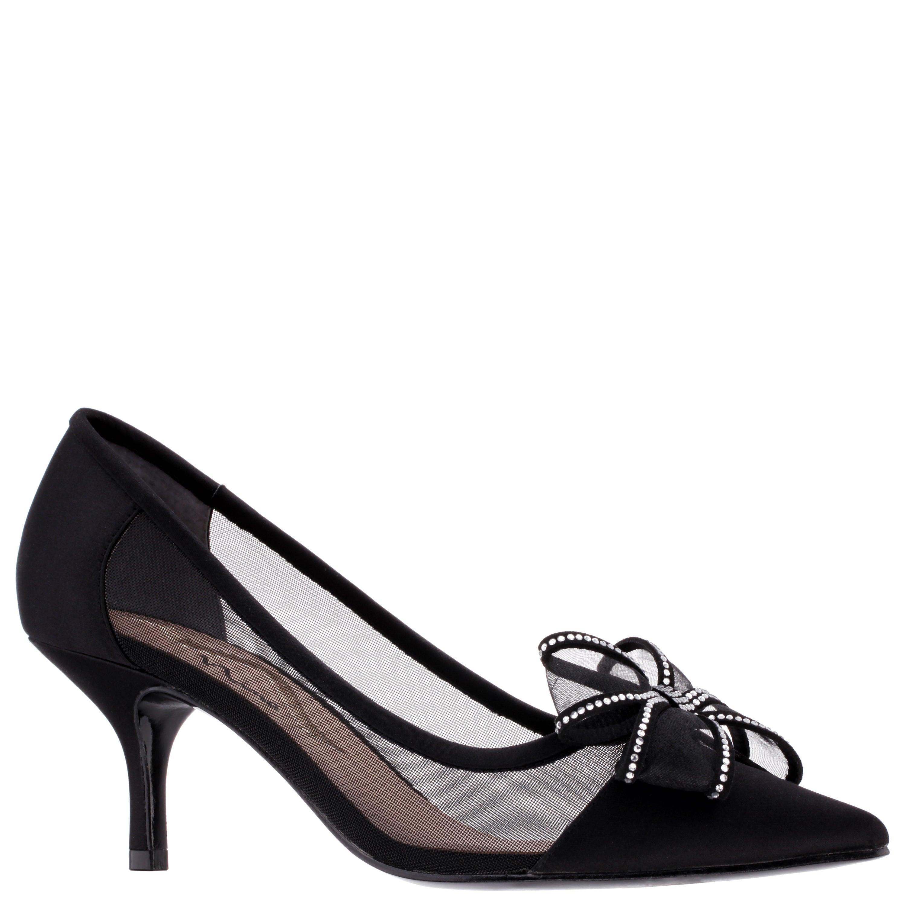 Nina Belinda Black Luster Satinmesh Lyst