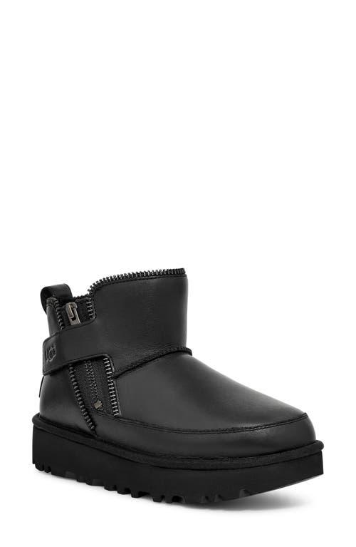 UGG Classic Mini Moto Boot in Black | Lyst