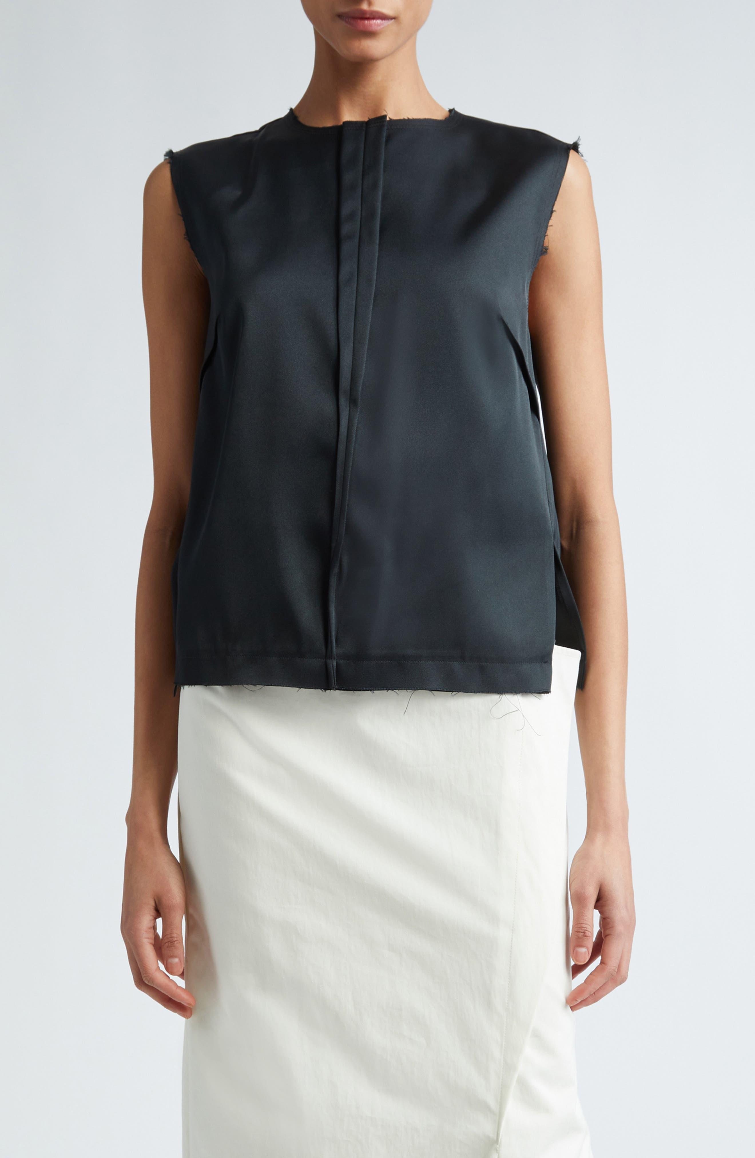 Commission Creased Raw Edge Shell in Black | Lyst