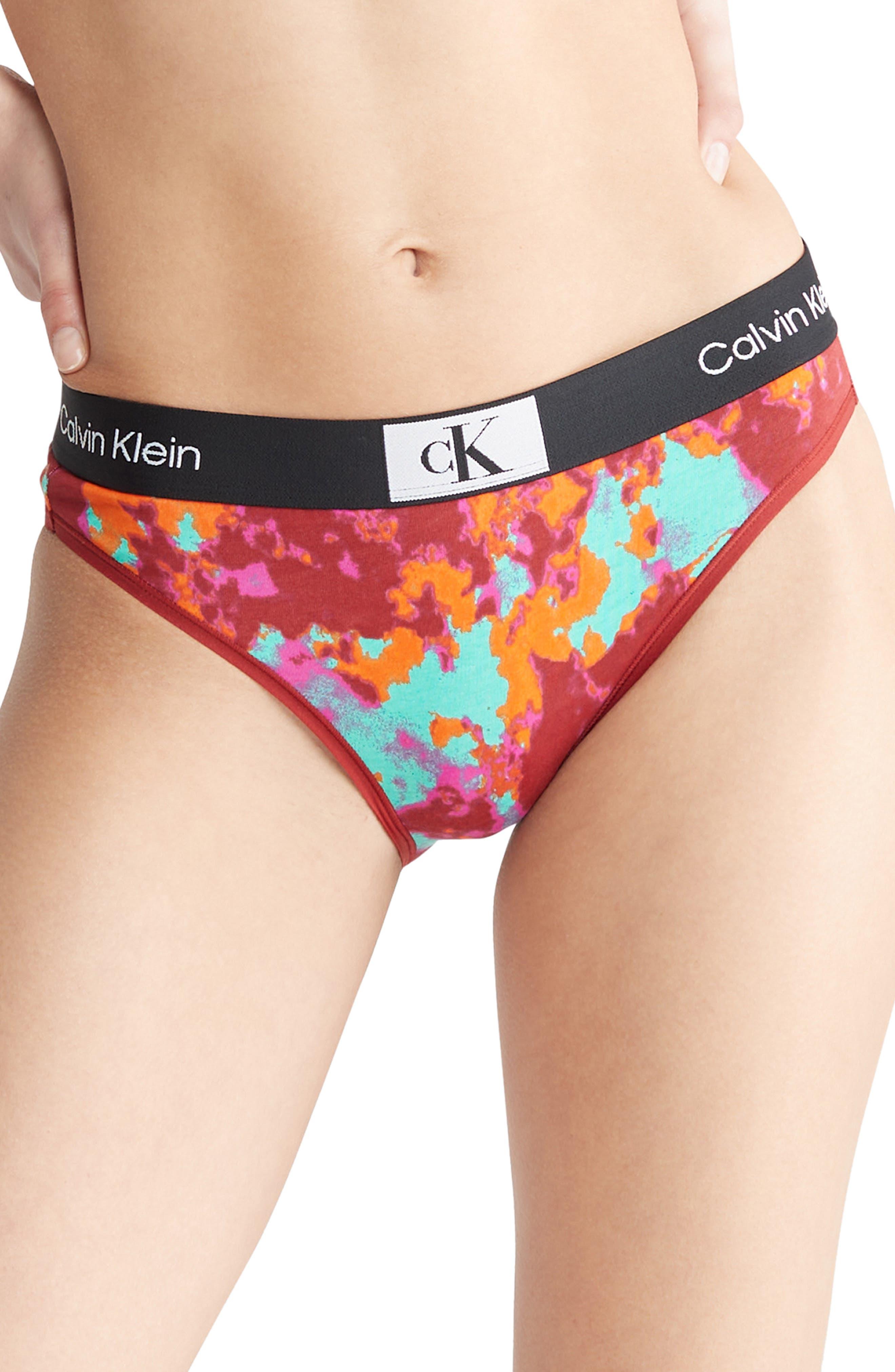 Calvin Klein 1996 Stretch Cotton Modern Bikini In Red Lyst