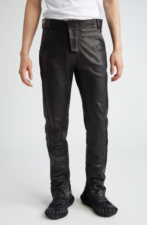 Martine Rose Gender Inclusive Paneled Leather Pants in Black | Lyst