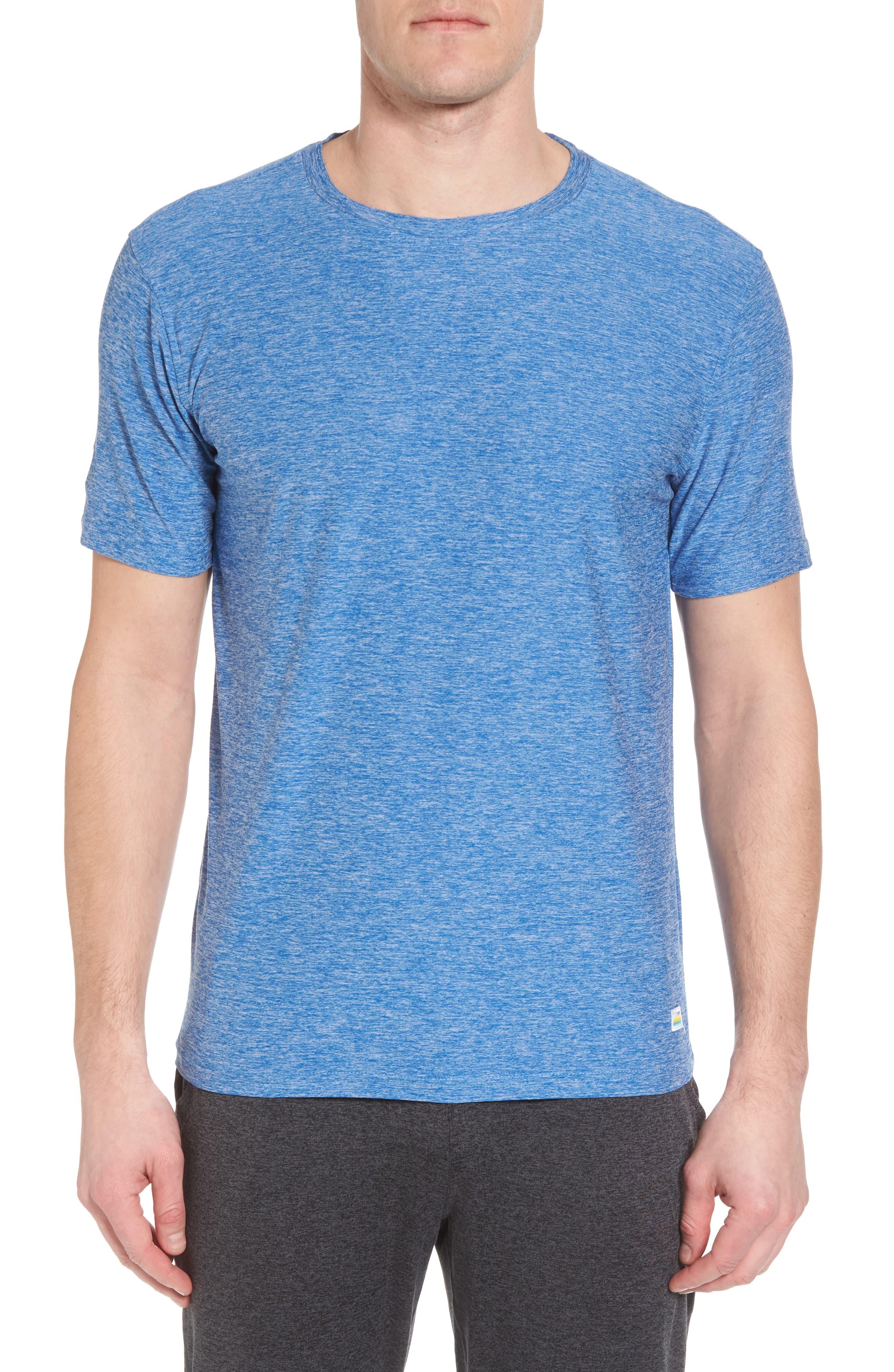 Vuori Strato Slim Fit Crewneck T-shirt in Blue for Men - Lyst