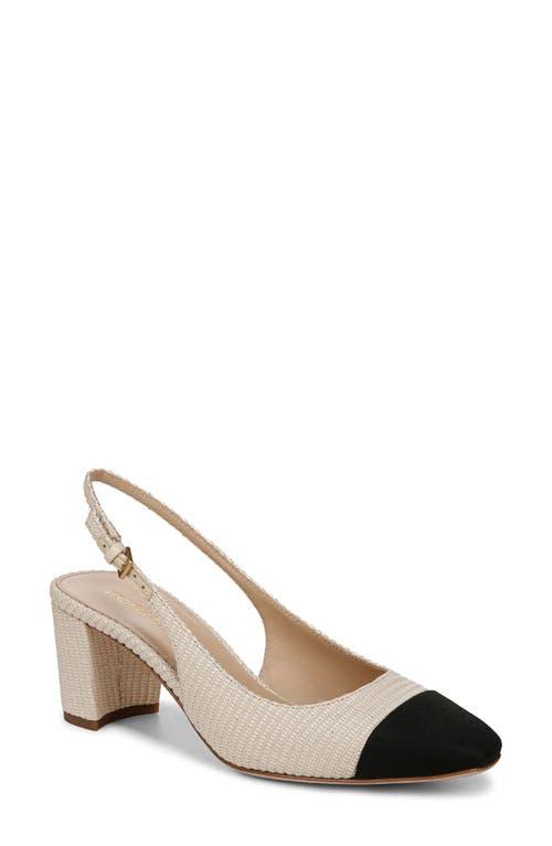 Veronica Beard Cap Toe Slingback Pump in Natural | Lyst