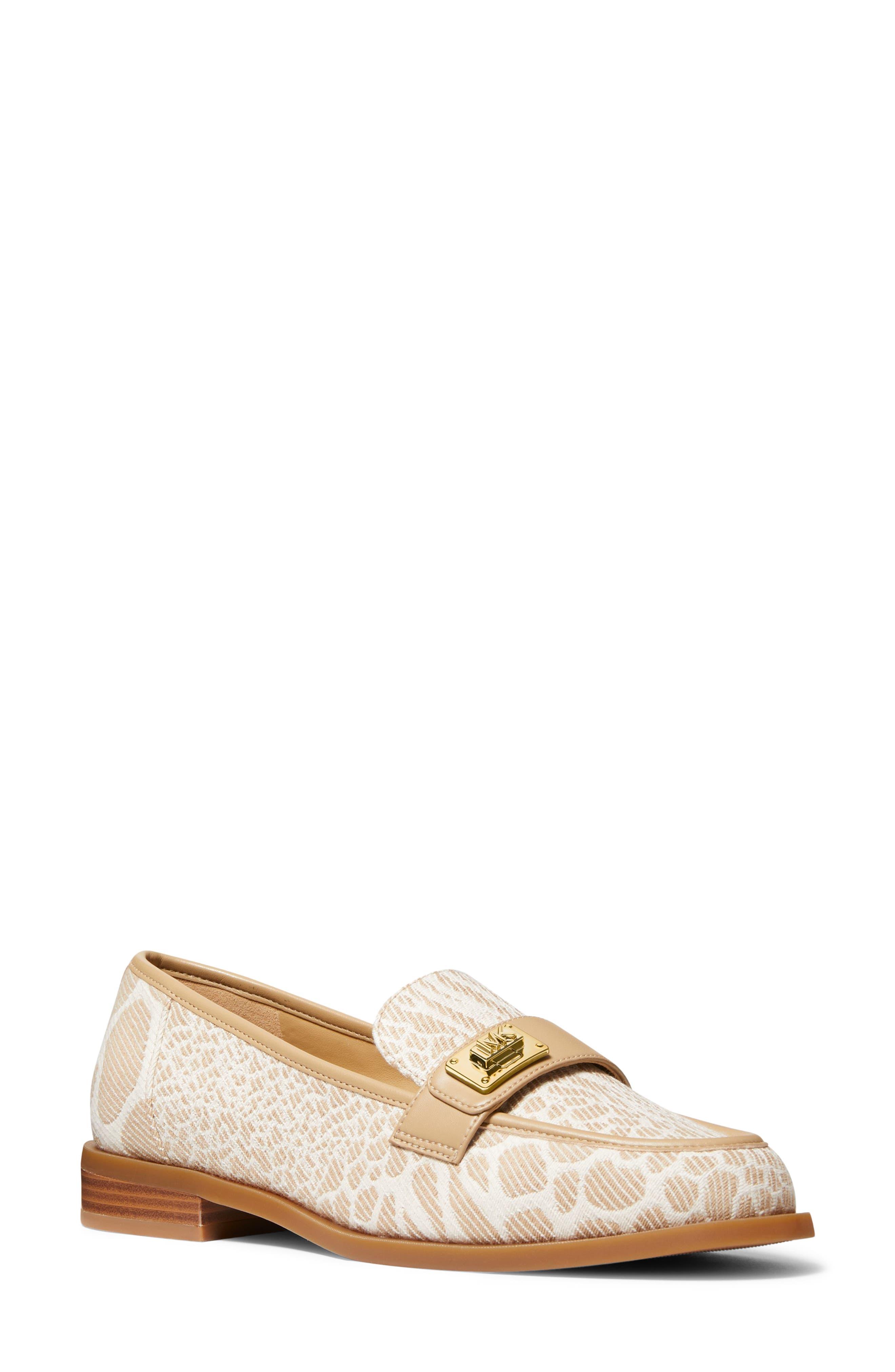 MICHAEL Michael Kors Padma Animal Jacquard Loafer in Natural | Lyst