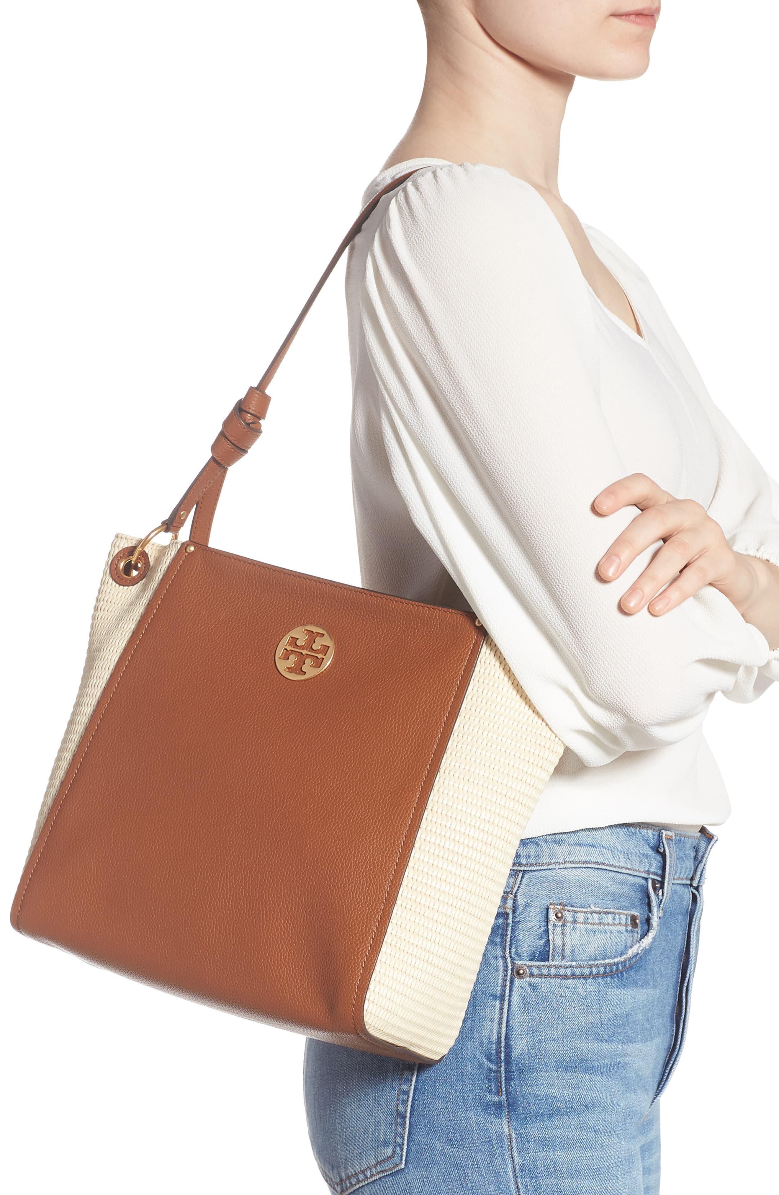 Tory Burch Light Brown Purse For Women | semashow.com