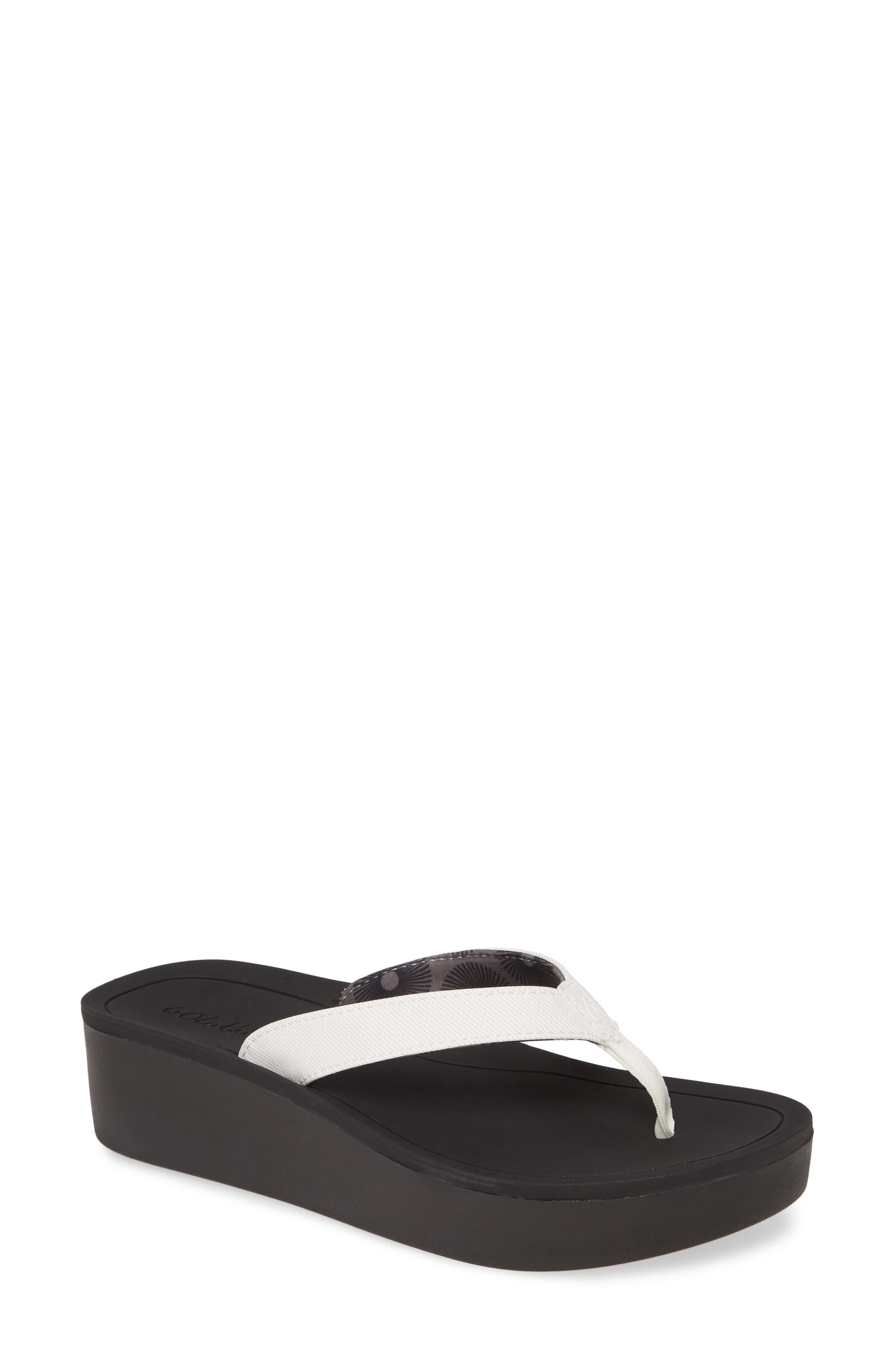 Olukai Pio Lua Platform Flip Flop in White - Lyst Olukai Pio Lua Platform Flip Flop in White - Lyst