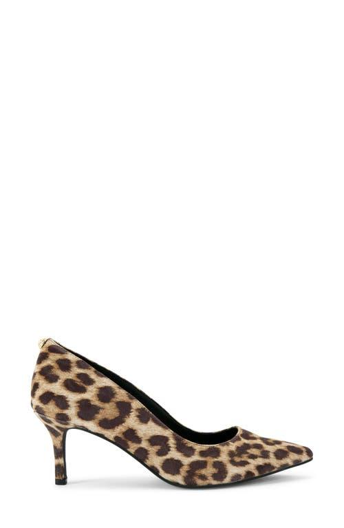 Kurt Geiger Kensington Leopard Print Flexi Pointed Toe Pump in Brown | Lyst