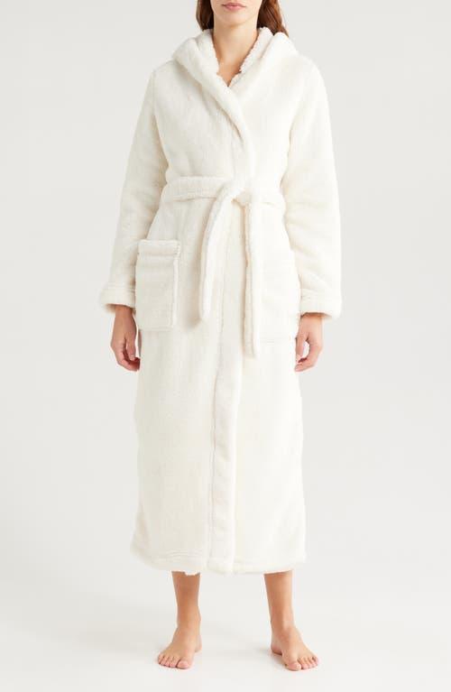 UGG Aarti Long Fleece Robe in White | Lyst