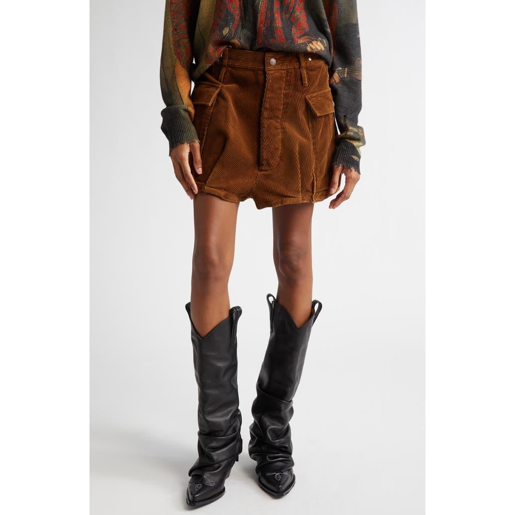 R13 Corduroy Bubble Skort in Brown | Lyst