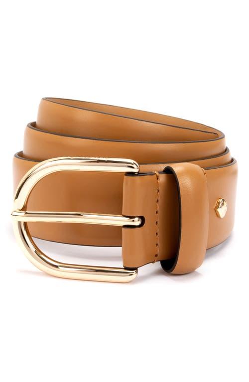 Kate Spade Feather Edge Belt in Brown | Lyst