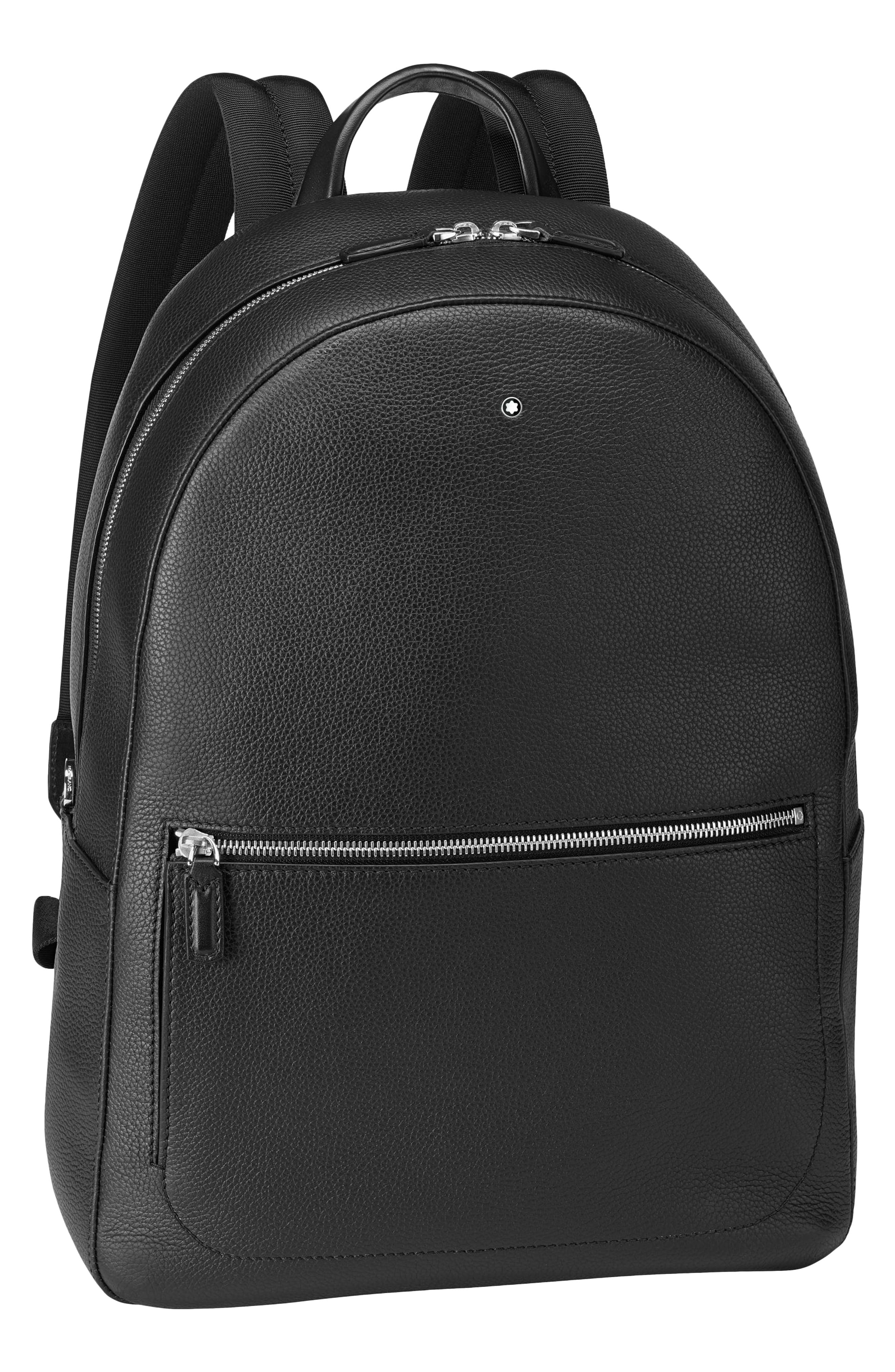 Montblanc Meisterstück Leather Backpack in Black | Lyst