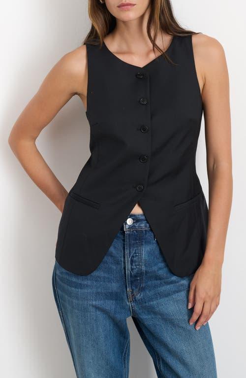 Alex Mill Anna Long Cutaway Vest in Blue | Lyst