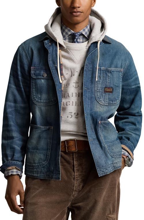 Polo Ralph Lauren Denim Utility Jacket in Blue for Men | Lyst
