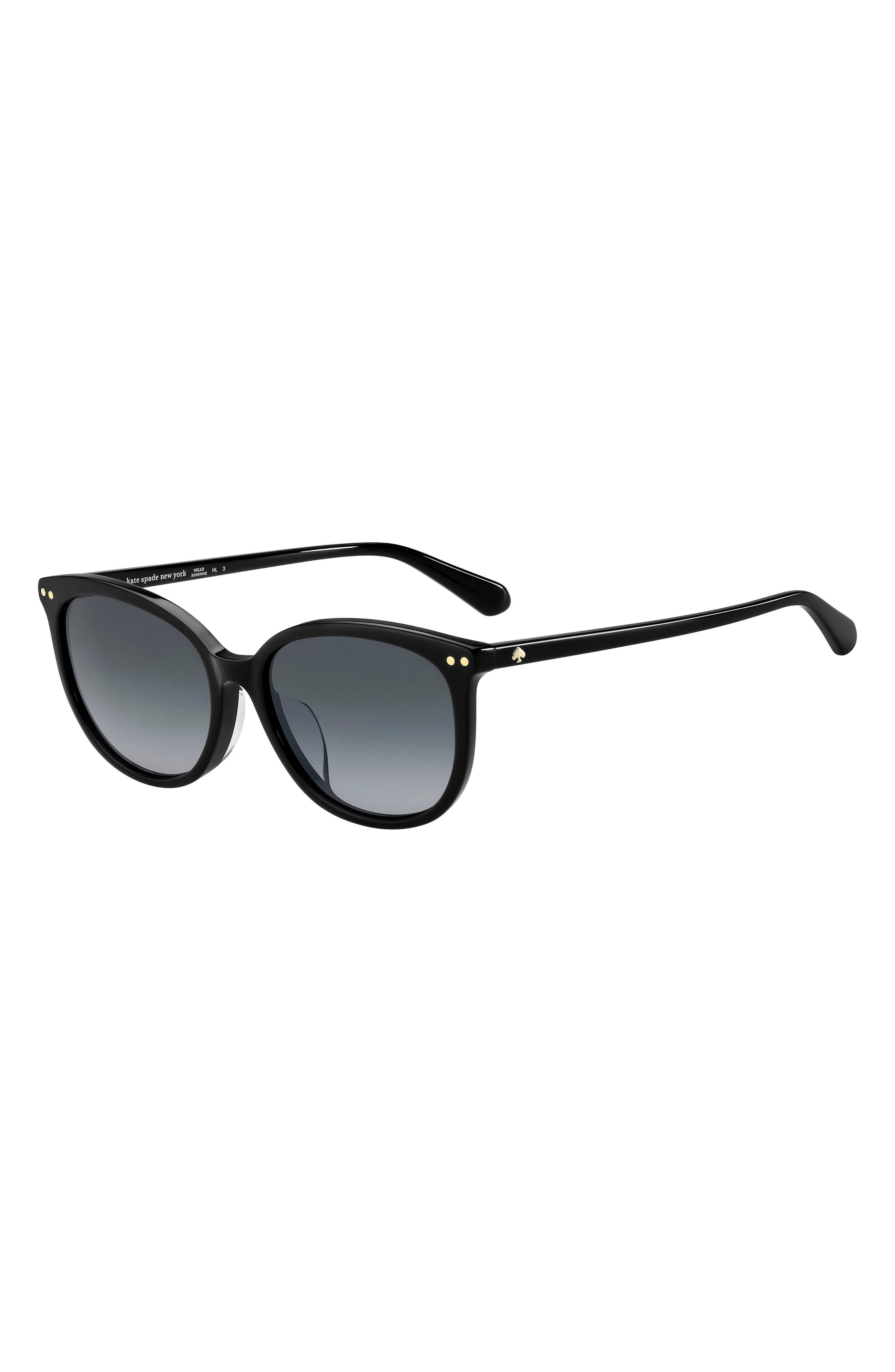 Kate Spade Alina 55mm Gradient Cat Eye Sunglasses In Black Lyst