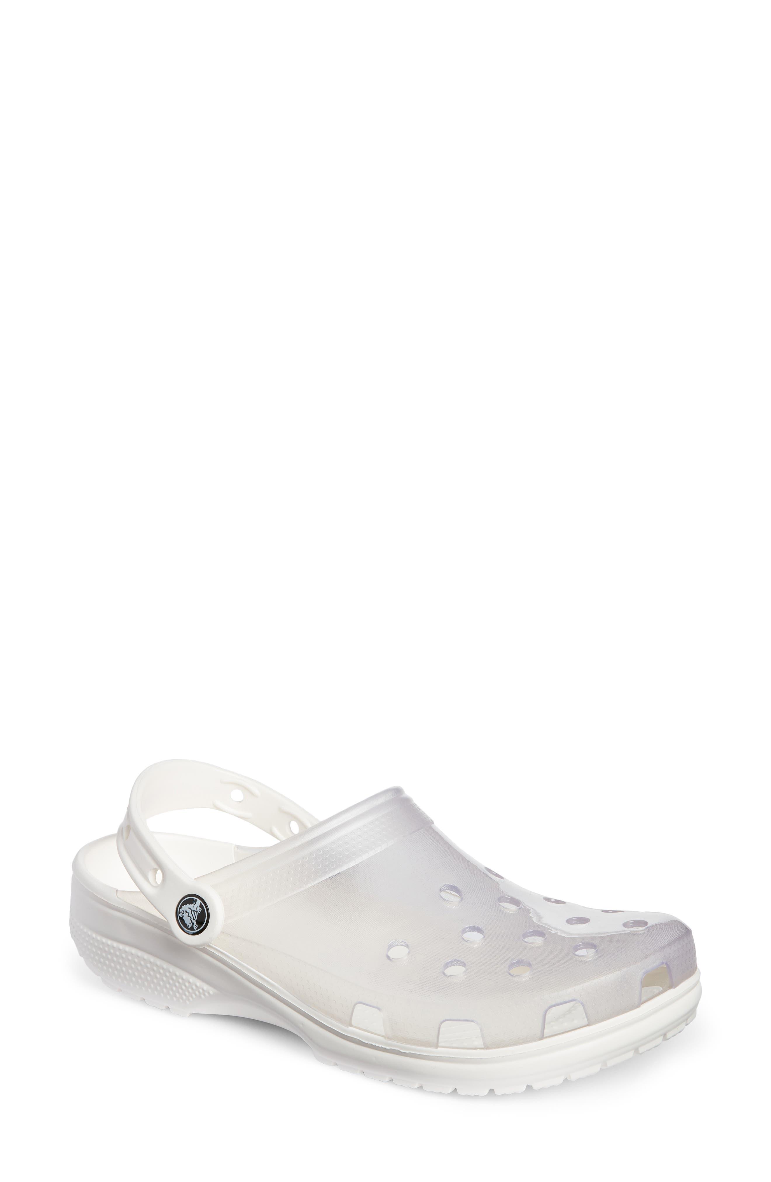 Crocs™ Translucent Waterproof Clog in White | Lyst