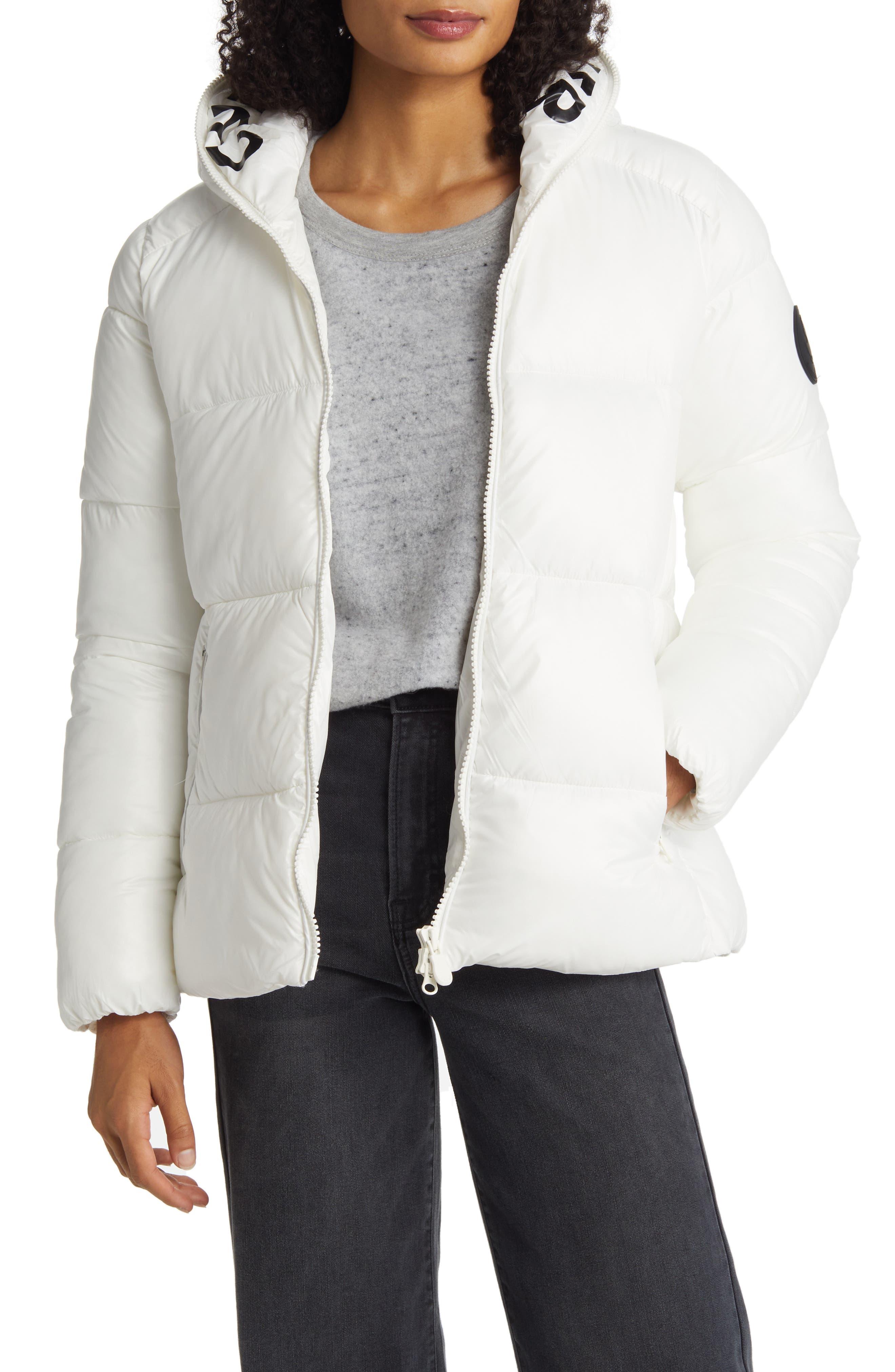 Save The Duck Lois Hooded Water Repellent Puffer Jacket in Gray | Lyst Save The Duck Lois Hooded Water Repellent Puffer Jacket in Gray | Lyst