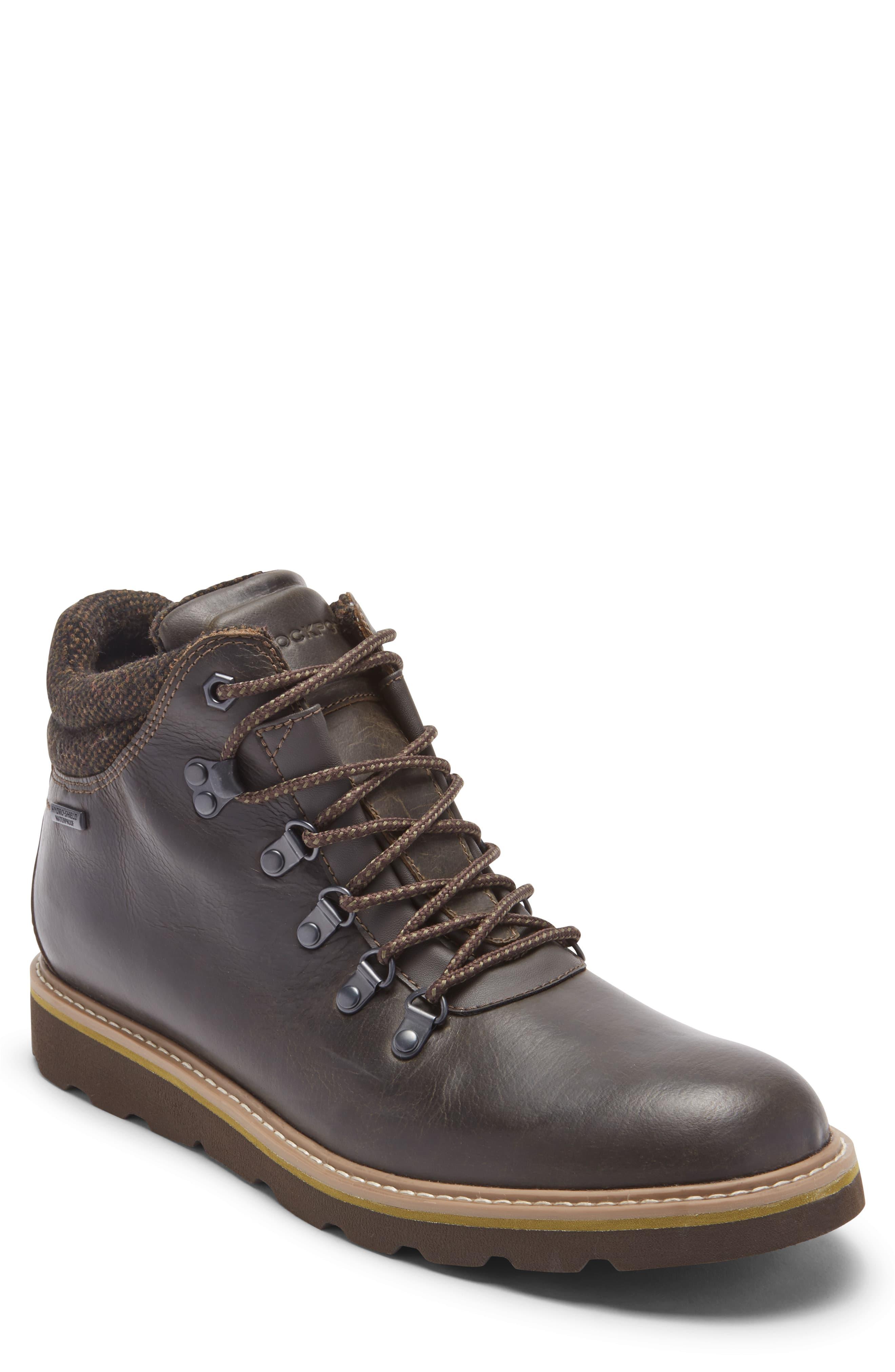 Rockport Storm Front Alpine Waterproof Plain Toe Boot in Dark Brown ...