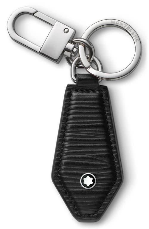 Montblanc Leather Snowcap Key Fob in Black | Lyst