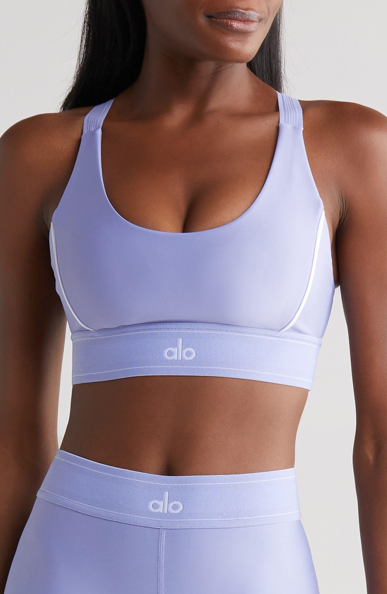 Alo Yoga Airlift Suit Up Sports Bra in Blue | Lyst