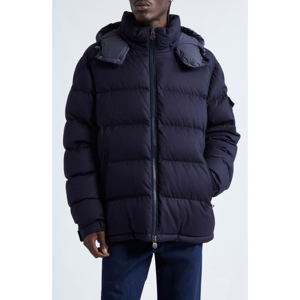 Moncler Montgenevre Virgin Wool Down Puffer Jacket in Blue for Men | Lyst