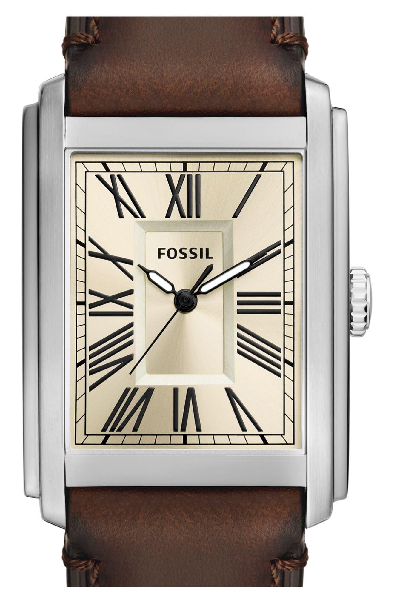 Fossil Brown Leather Watch