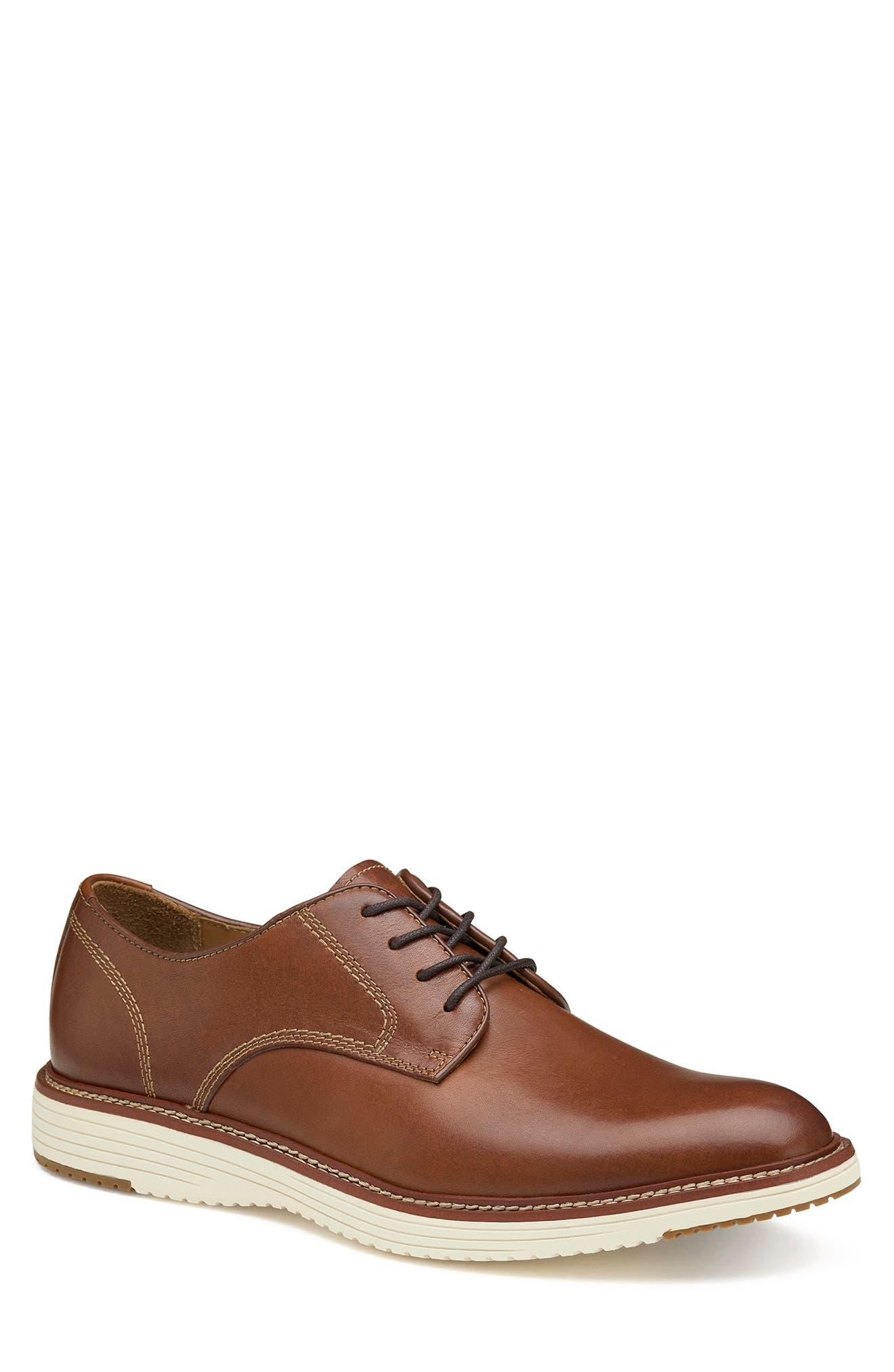 Johnston & Murphy Upton Plain Toe Derby in Brown for Men | Lyst