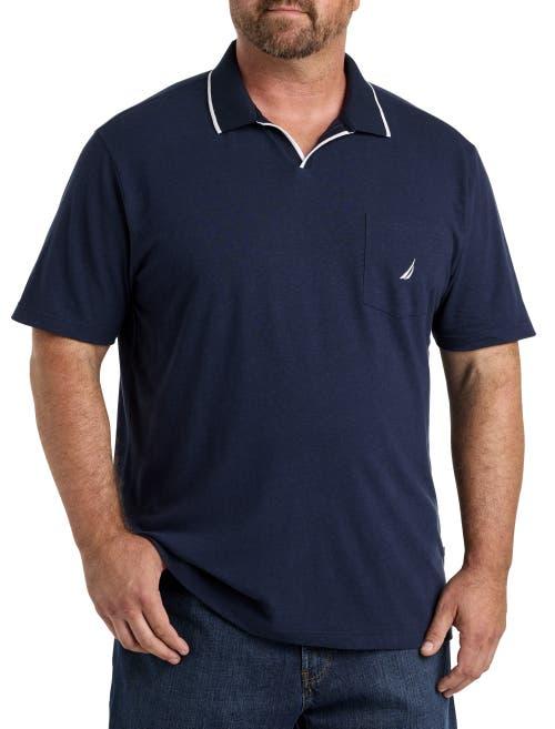 Nautica Split-Collar Polo Shirt in Blue for Men | Lyst