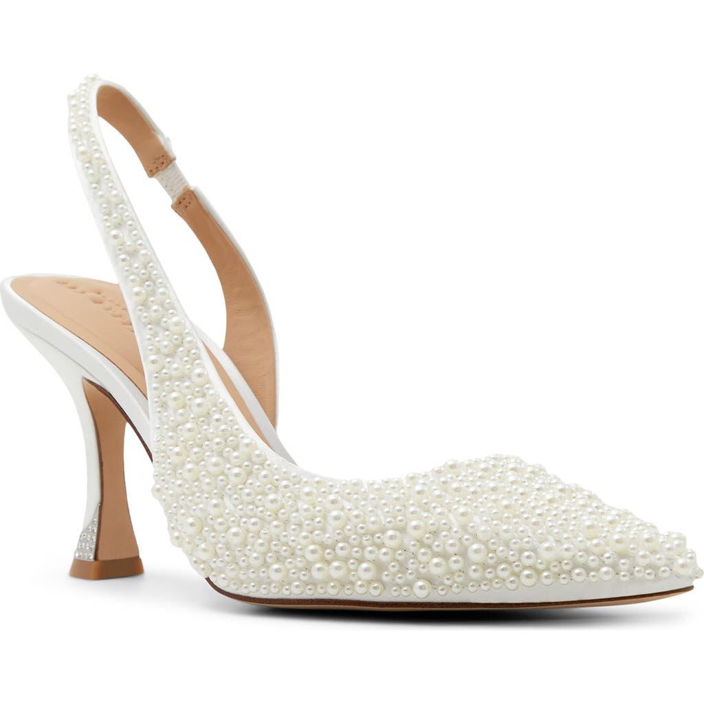 Ted Baker Ari Imitation Pearl Slingback Half D'Orsay Pointed Toe Pump ...