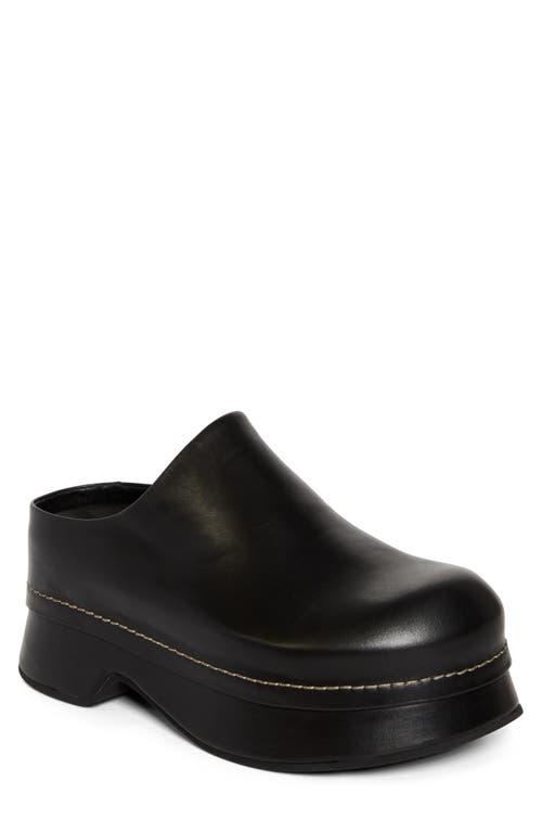 Alexander McQueen Stone Platform Clog in Black for Men | Lyst