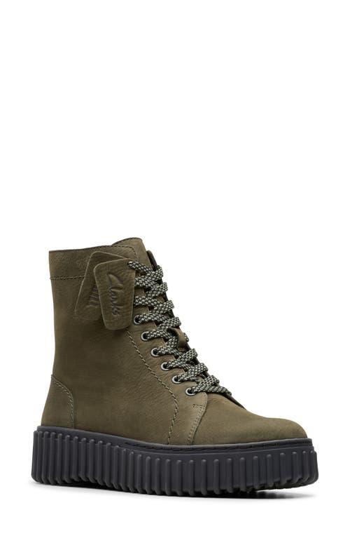Clarks Torhill Rise Zip Combat Boot in Green | Lyst