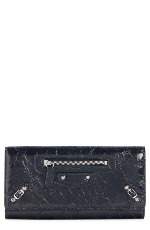 Balenciaga Le City Long Leather Wallet in Gray | Lyst