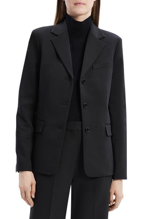 Theory Three Button Jacket in Black | Lyst