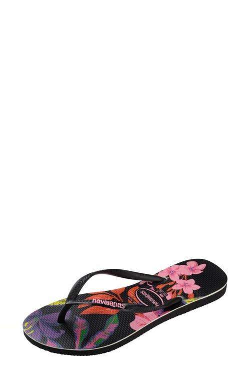 Havaianas Floral Flip Flop in White | Lyst