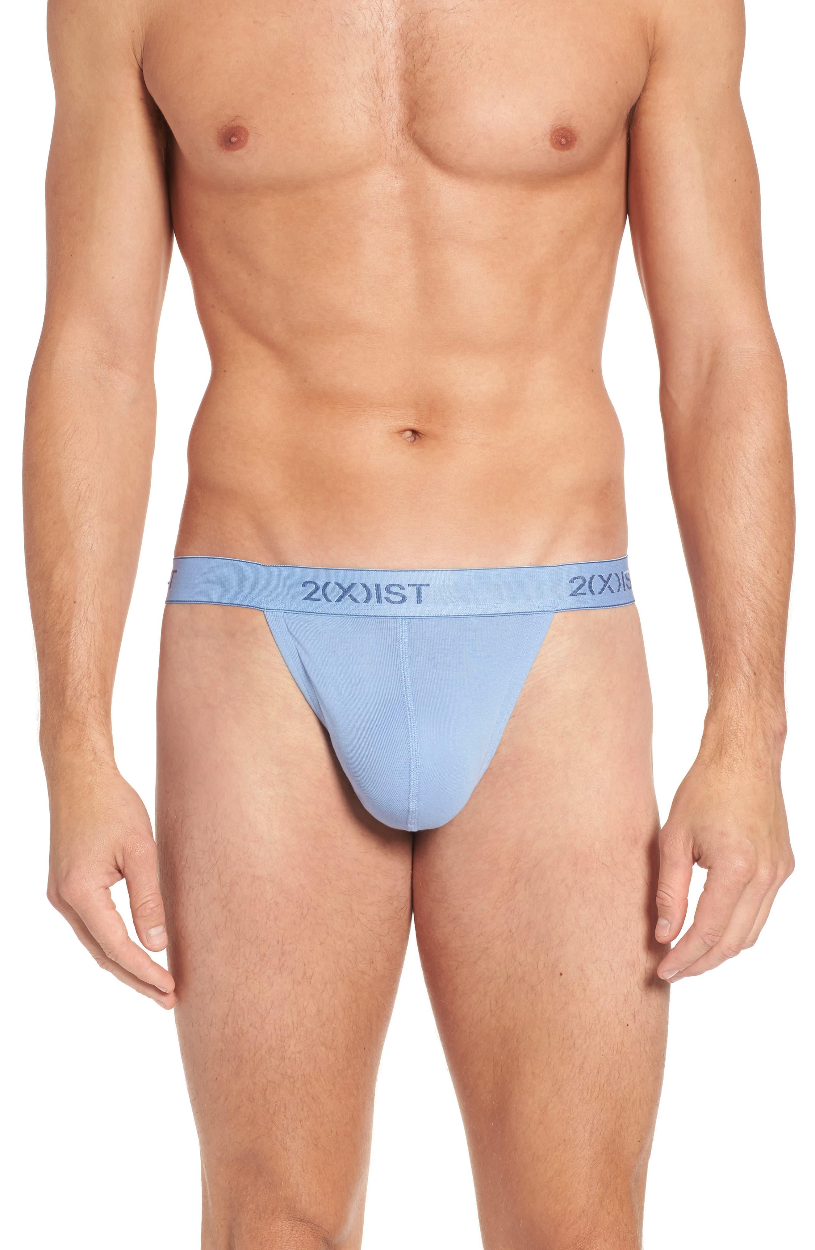 2xist 3 Pack Cotton Thong In Black For Men Lyst