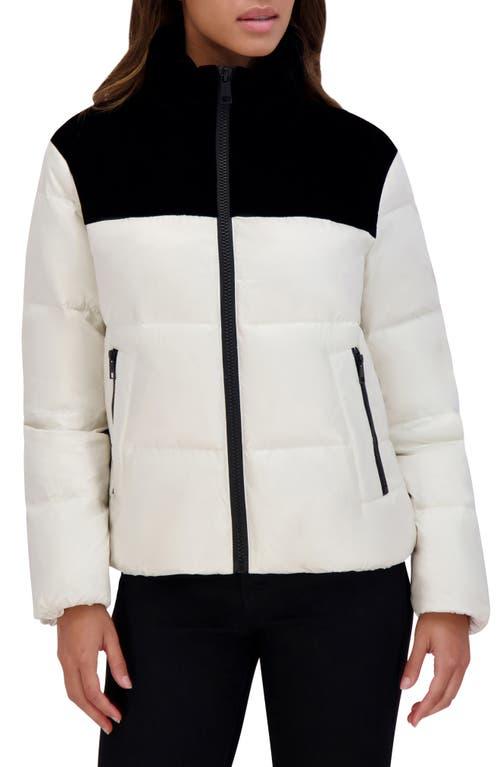 Andrew Marc Tilly Modern Down & Feather Fill Crop Jacket in Black | Lyst