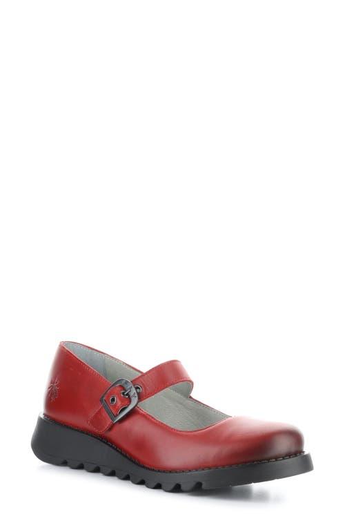 Fly London Samp Mary Jane Loafer in Red | Lyst