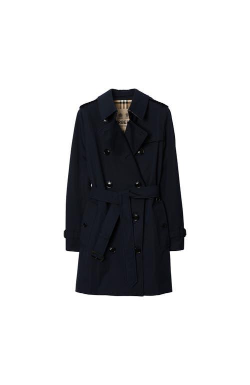 Burberry Short Kensington Heritage Trench Coat in Black | Lyst