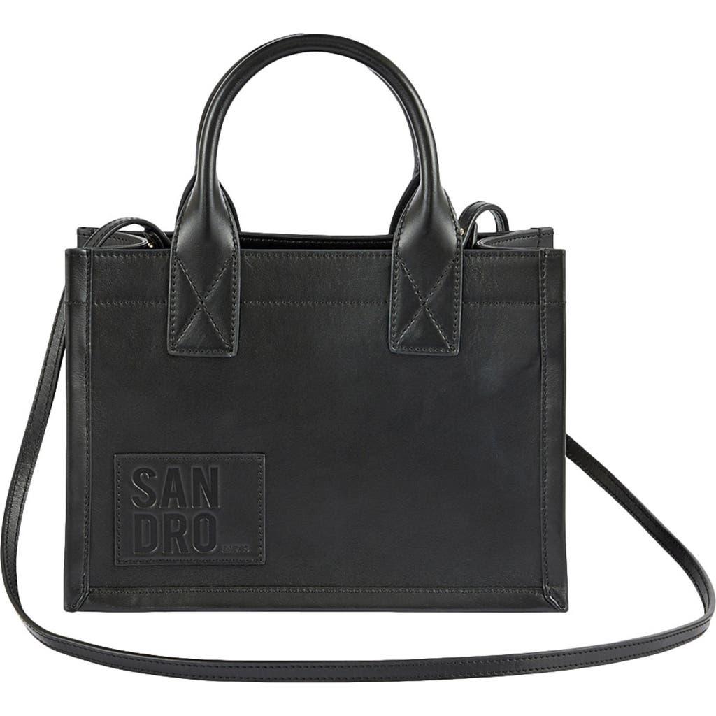 Sandro Small Tote Bag in Black | Lyst
