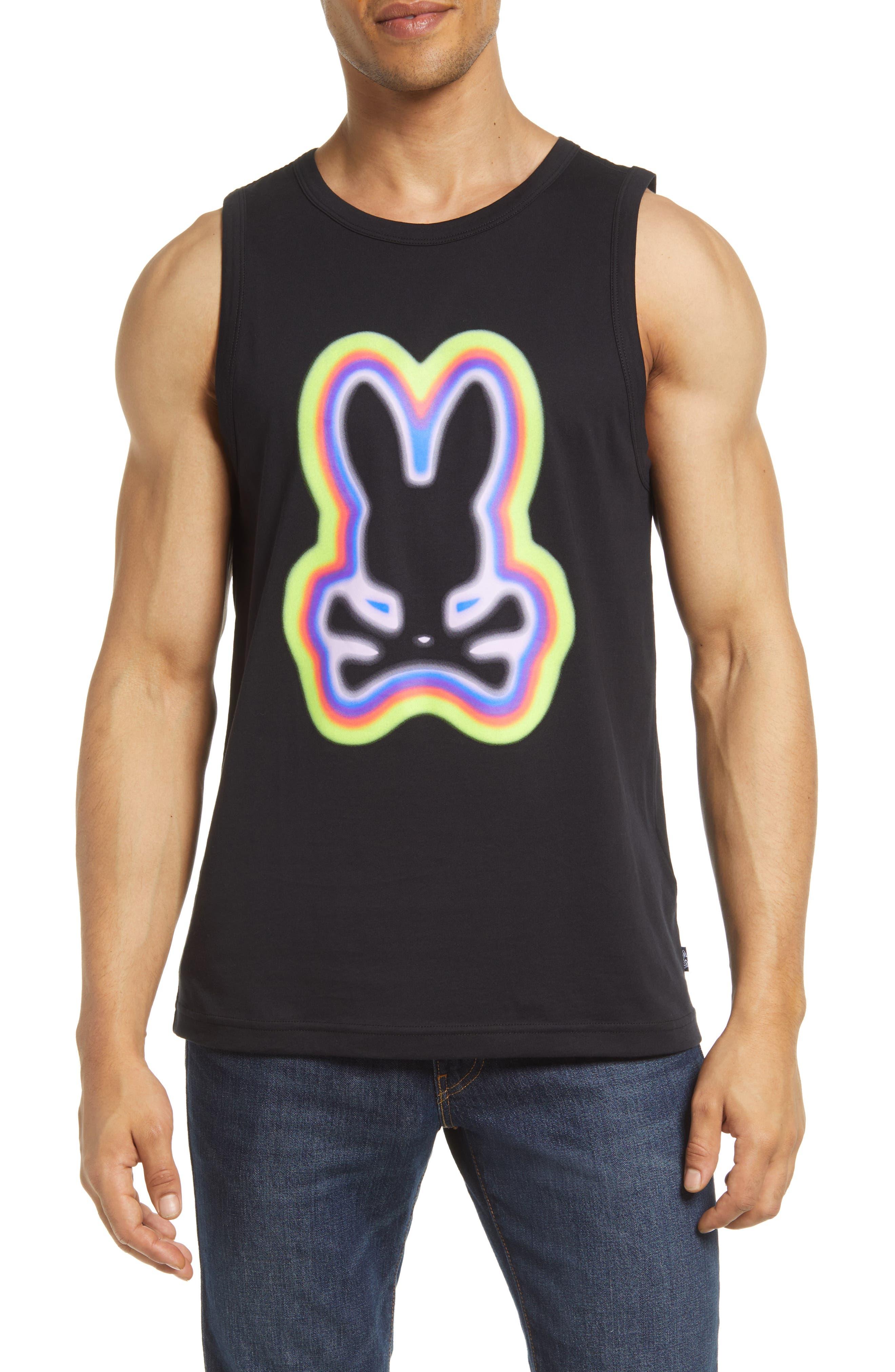Psycho Bunny Bunny Logo Graphic Tank in Blue for Men | Lyst