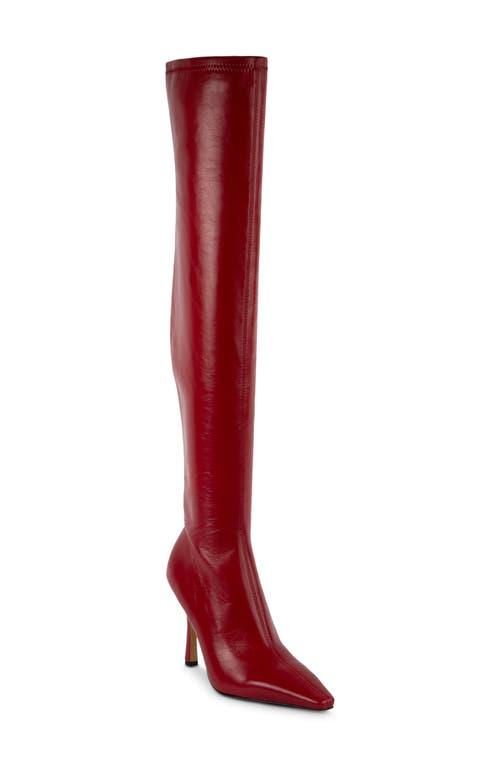 Steve Madden Lorinda Over The Knee Boot in Red | Lyst