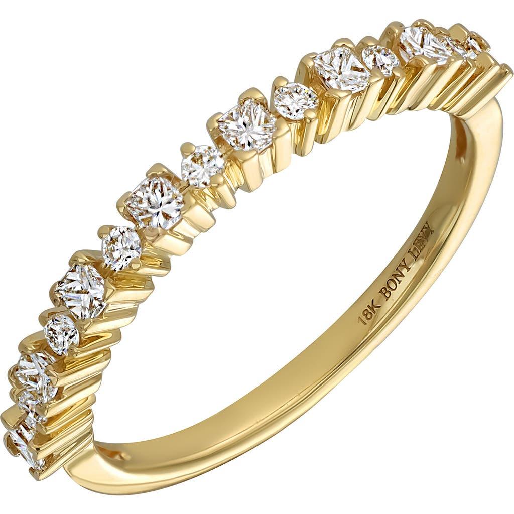 Bony Levy Aviva Stackable Diamond Ring in Metallic | Lyst