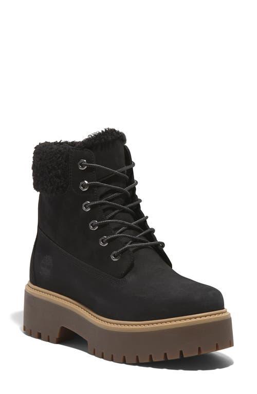Timberland Stone Street Waterproof Faux Fur Lined Platform Boot in ...