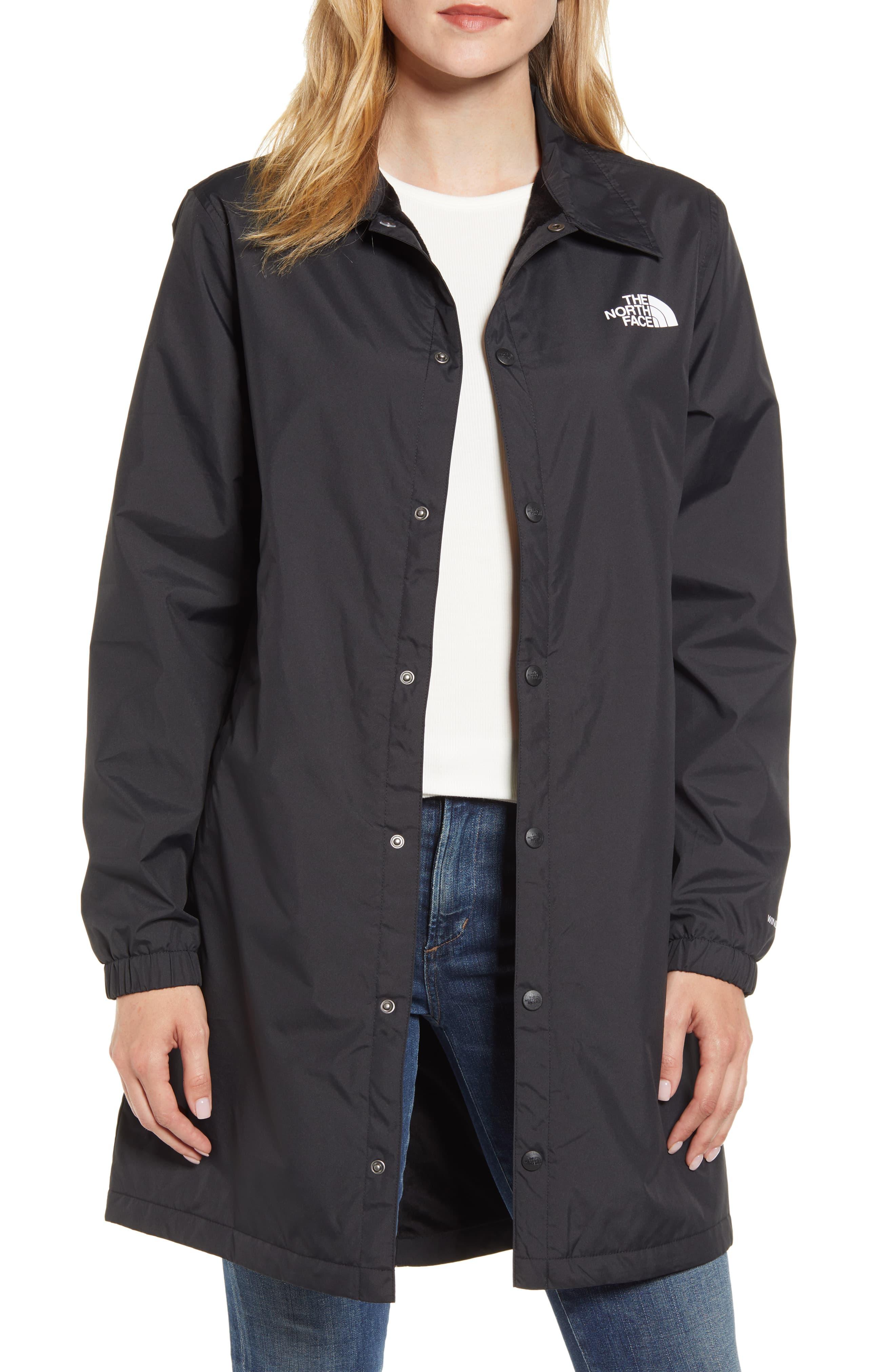 The North Face Fleece Telegraphic Waterproof Coach's Jacket in Black - Lyst