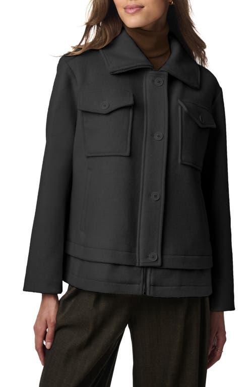 Bernardo Chest Pocket Coat in Black | Lyst