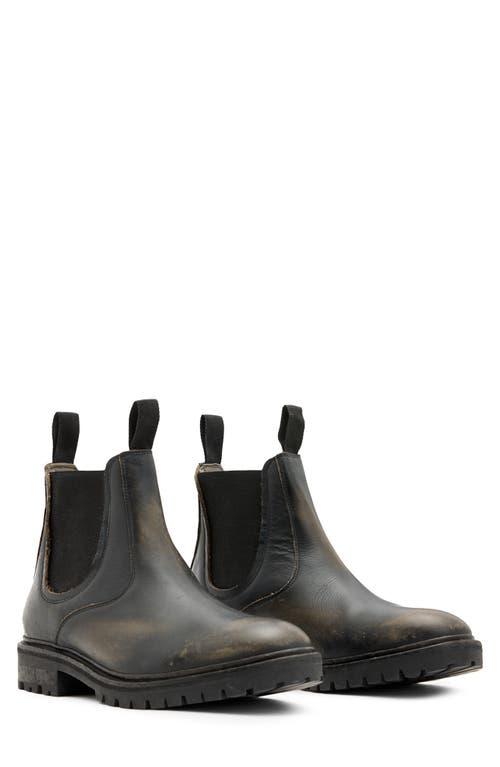 AllSaints Toby Lugged Chelsea Boot in Black for Men | Lyst